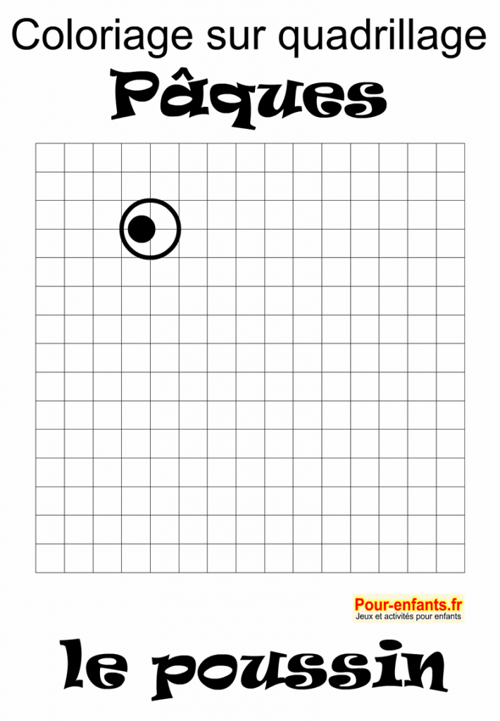 paques-coloriage-sur-quadrillage-poussin-10 - Charades, mots cachés ...