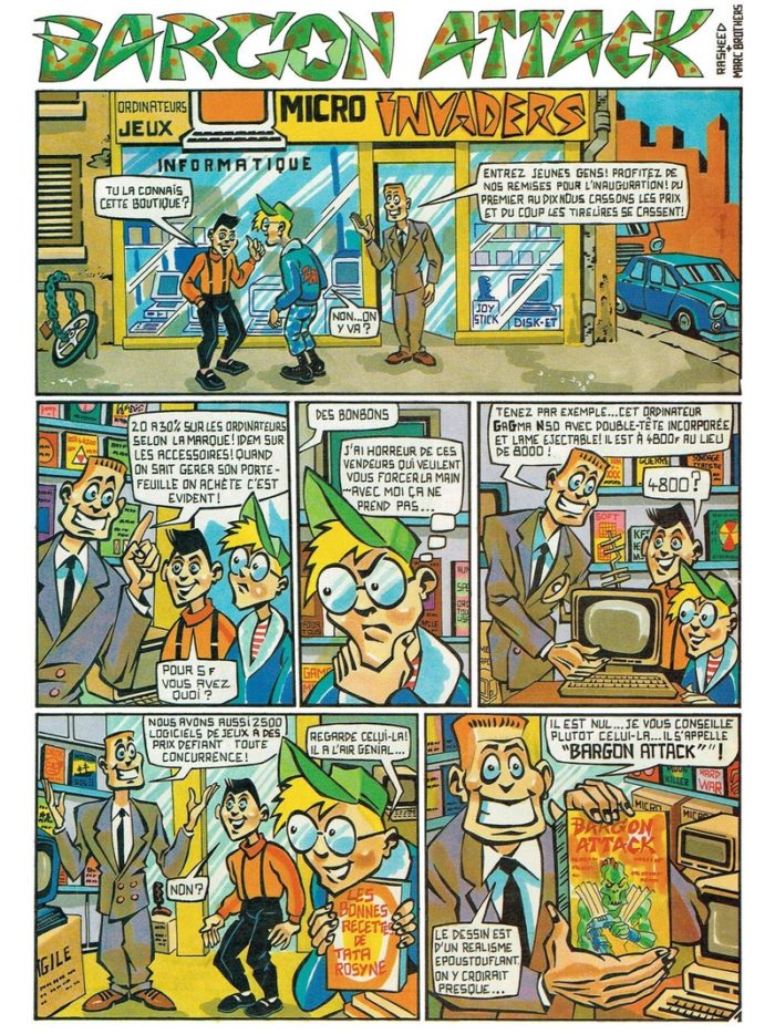 Bargon Attack, bande dessinée publiée en 1989 dans Micro News. - Charades, mots cachés, jeux ...