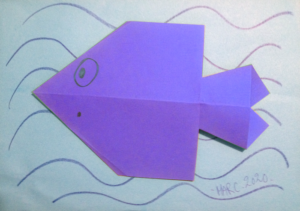 Coloriage sur quadrillage facile. Un poisson. - Charades, mots cachés ...