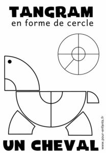tangram-maternelle-cheval-cercle - Charades, mots cachés, jeux ...